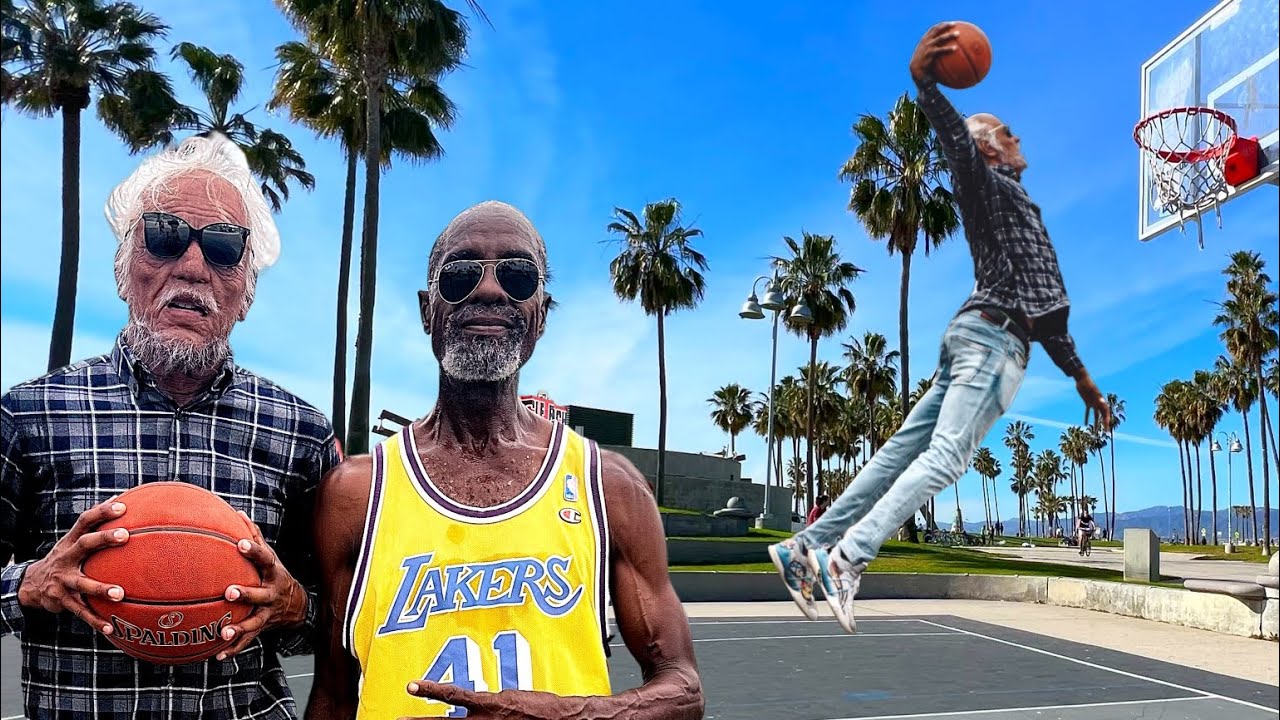 Old Man Can Dunk at Venice Beach - YouTube