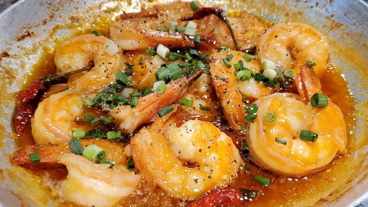 BRAISED SHRIMP IN SHRIMP PASTE - YouTube