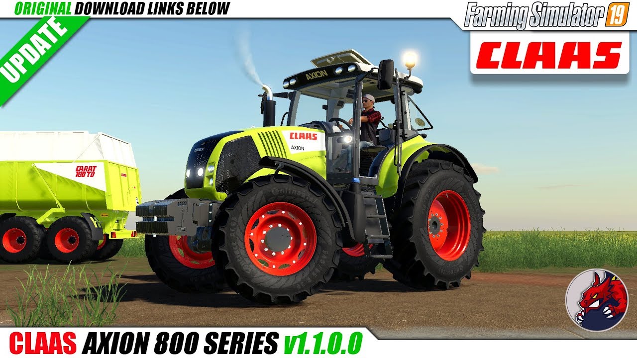 Claas Axion 800 Series V11 Fs19 Mods Farming Simulator