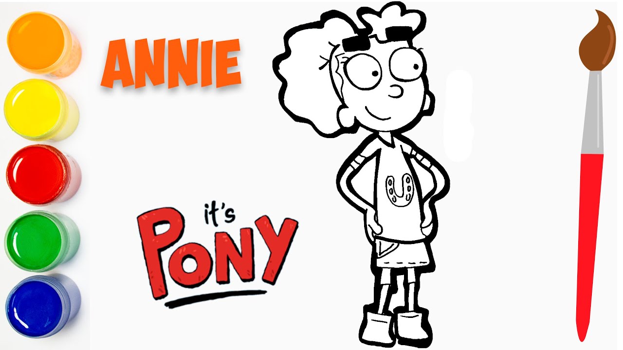 How to draw and color - Drawings to do it´s pony annie - nickelodeon ...