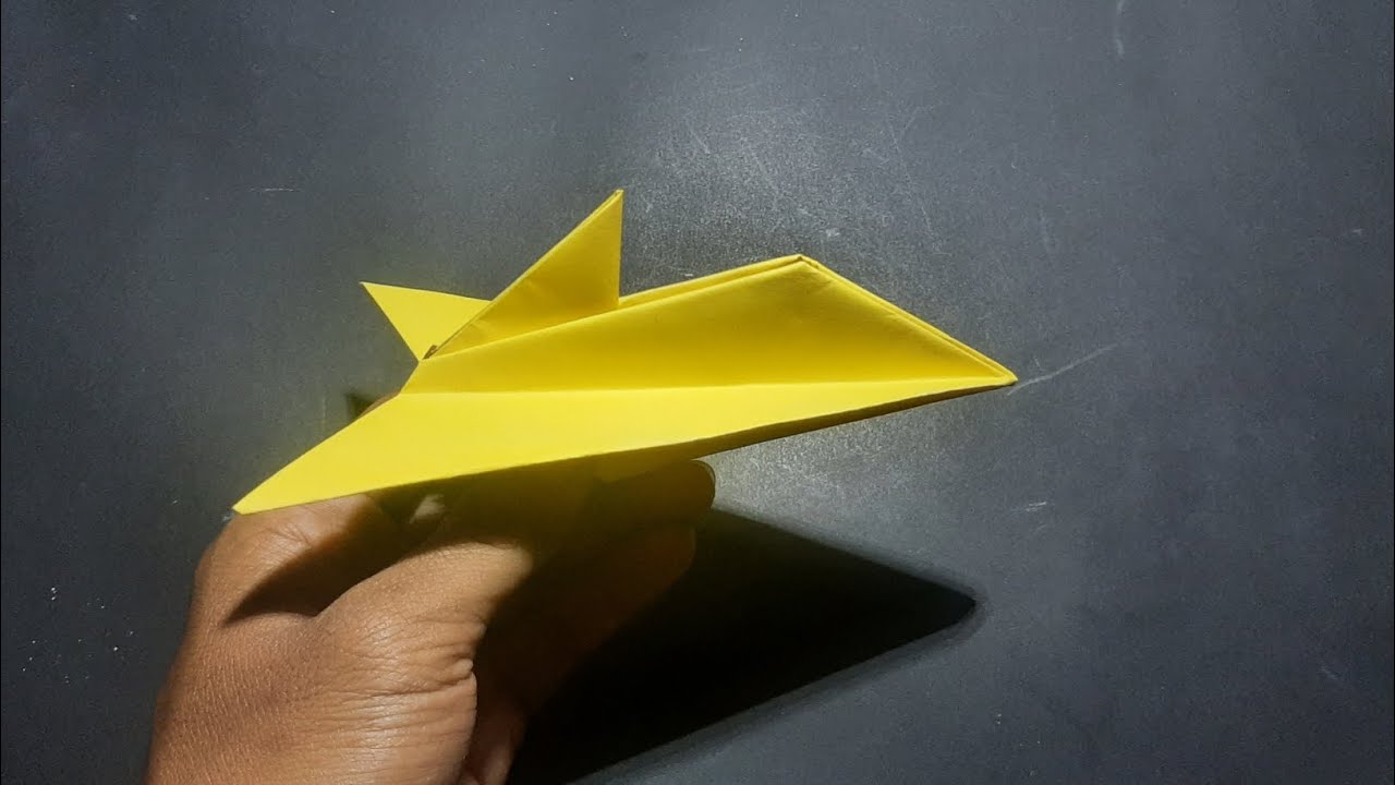 How to make an easy origami jet plane || [spacepaper] - YouTube