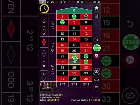 RULETTE 500.000₺ VURGUN REKOR KAZANÇ TABLO KESİN KAZANDIRIYOR!!. #rulet #roulette #casino 