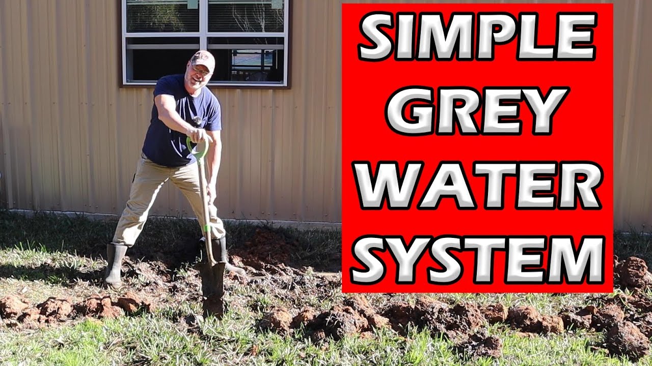 Simple Grey Water System Installation - YouTube