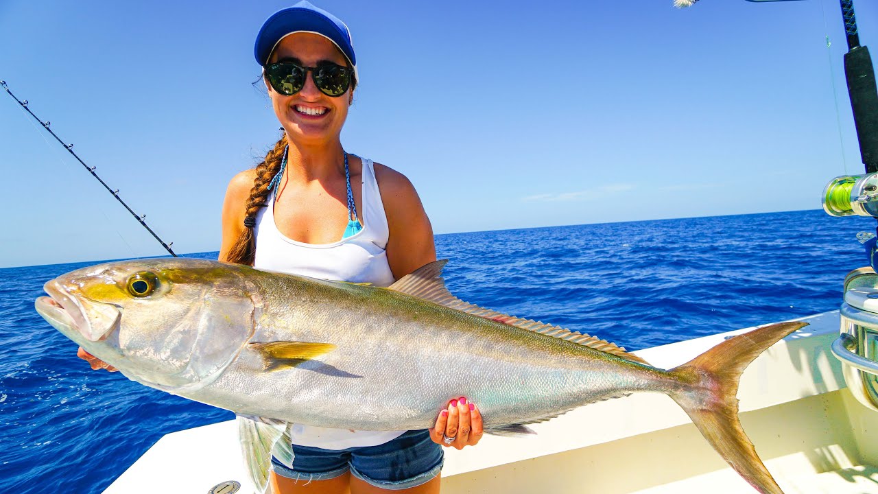 GIANT Amberjack CATCH and COOK! Smoked Fish Dip! - YouTube