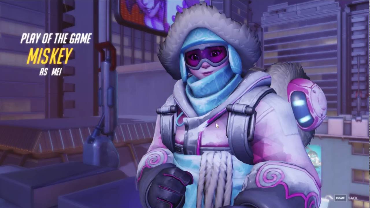Overwatch: My first play of the game (Mei ultimate on point) - YouTube