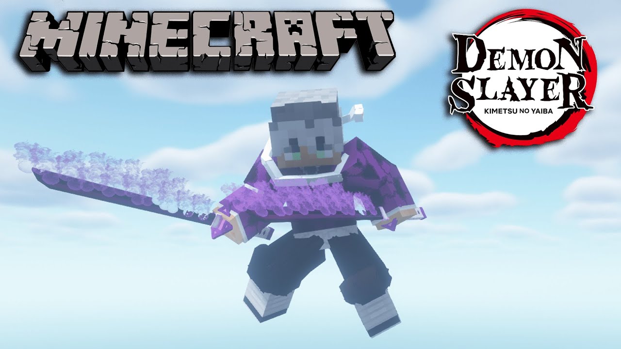 Purple Shadow Sword - Minecraft Demon Slayer Mod - YouTube