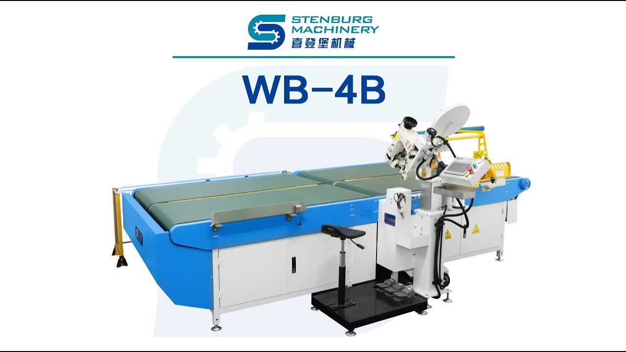 WB-4B Automatic Mattress Tape Edge Machine From Stenburg - YouTube
