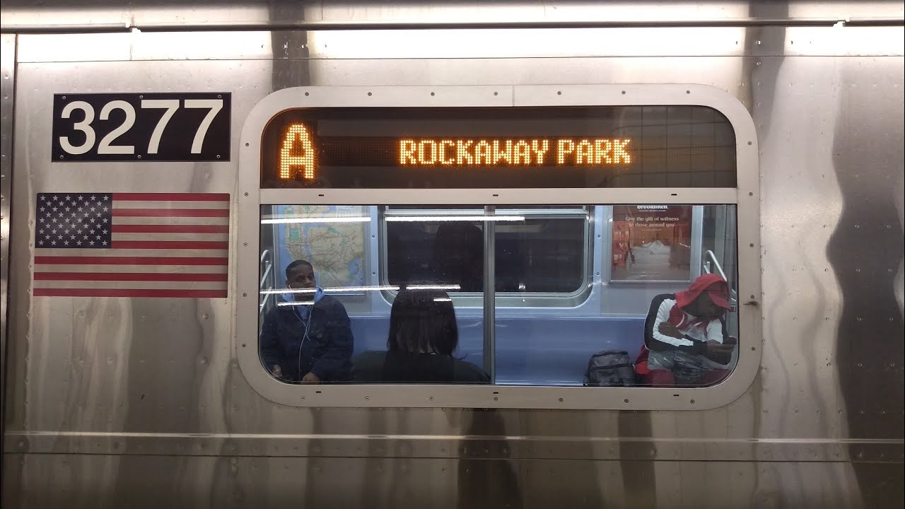 NYC Subway HD 60fps: Rockaway Park bound Bombardier R179 A Trains @Hoyt ...