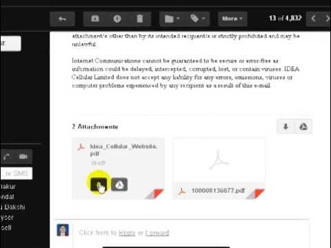 How to open attachments in gmail - YouTube