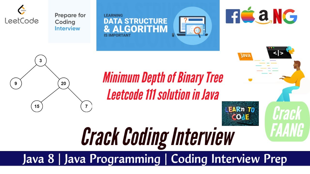 Minimum Depth Of Binary Tree Leetcode 111 Java Solution Youtube 9085