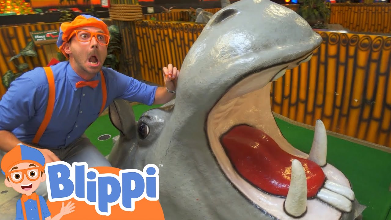 Blippi Explores Jungle Animals | @Blippi | Moonbug Kids - YouTube