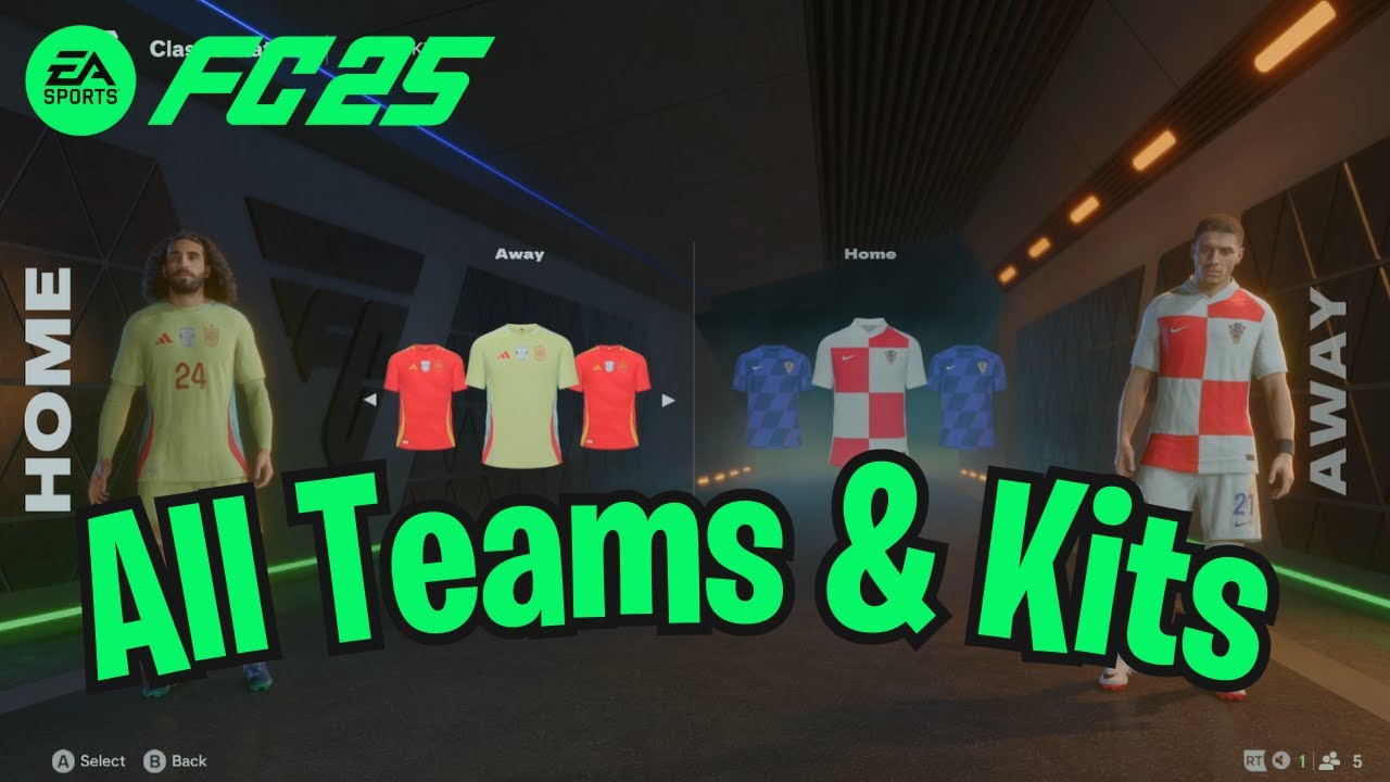 EA SPORTS FC 25 - All International Team & Kits - YouTube