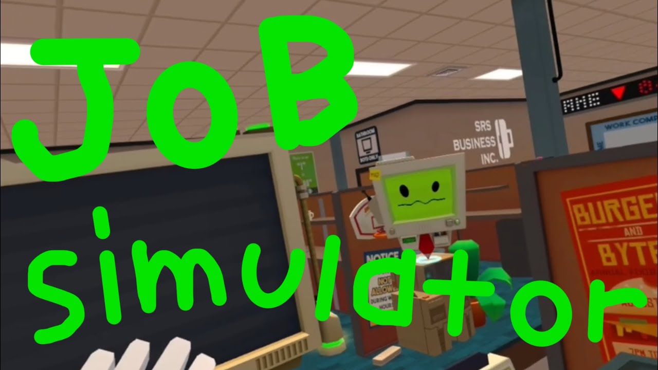 Playing Job Simulator (office worker) - YouTube