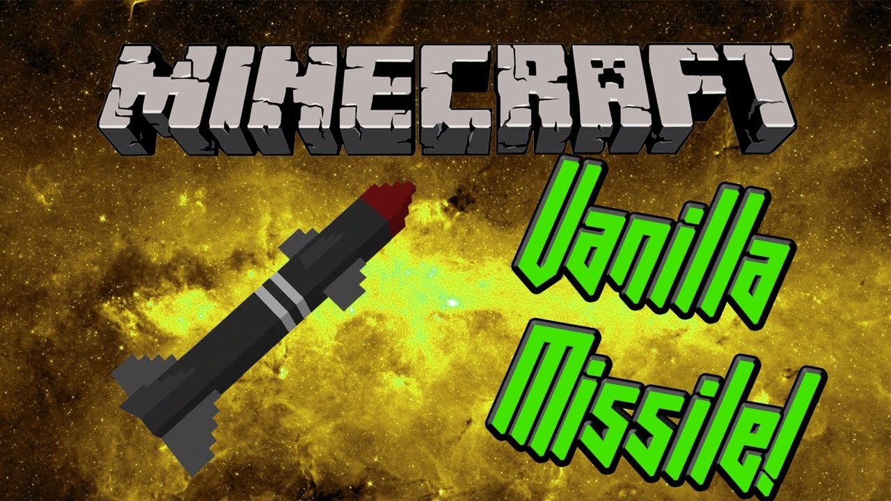 Minecraft Missile Vanilla! - YouTube