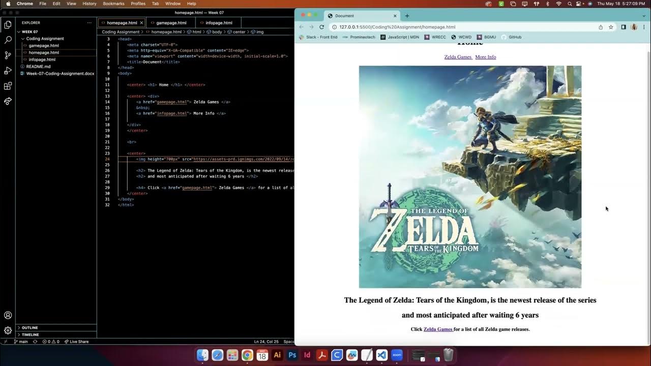 Promineo Tech - Week 07 - HTML - YouTube