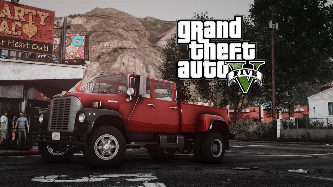 GTA 5 Mod - 1976 International Loadstar 1700 Crew Cab - RTX™ 4K ...