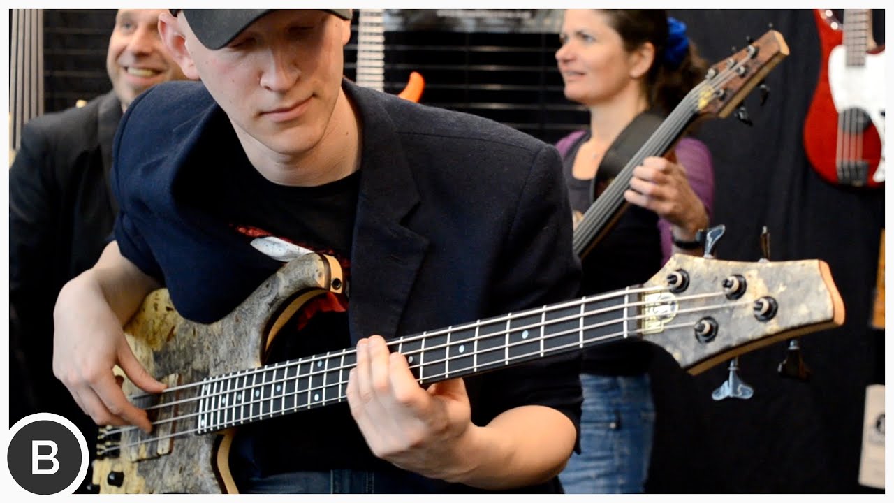 Human Base Jonas 4 BUCKEYE BURL Bass - YouTube