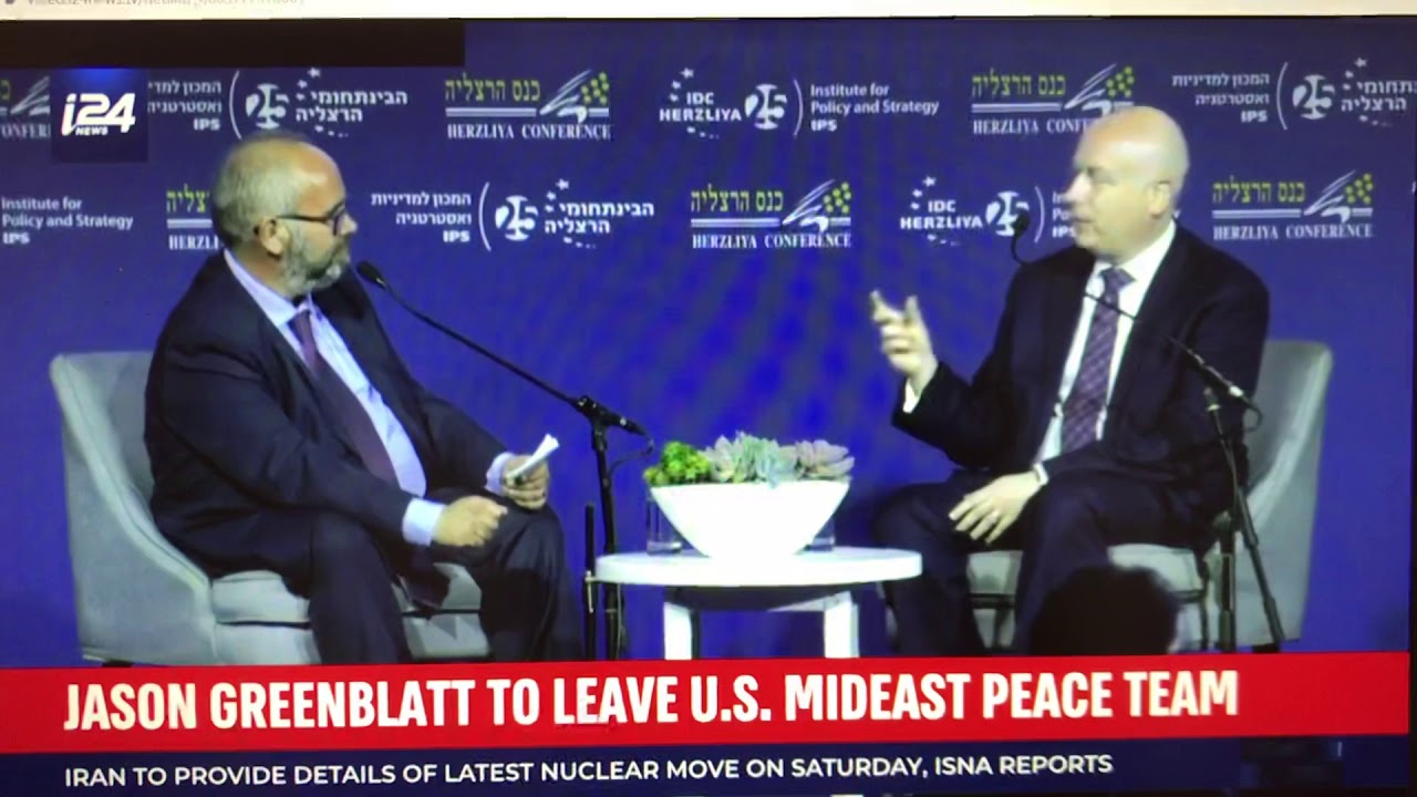 Dan Raviv Analyzes Greenblatt Leaving the Trump “Peace Team” — on ...