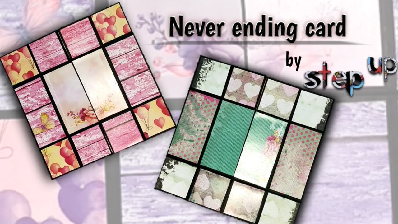 Never ending card tutorial|introducing myself - YouTube
