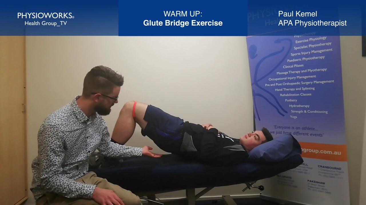 Warm Up - Glute Bridge Exercise - YouTube