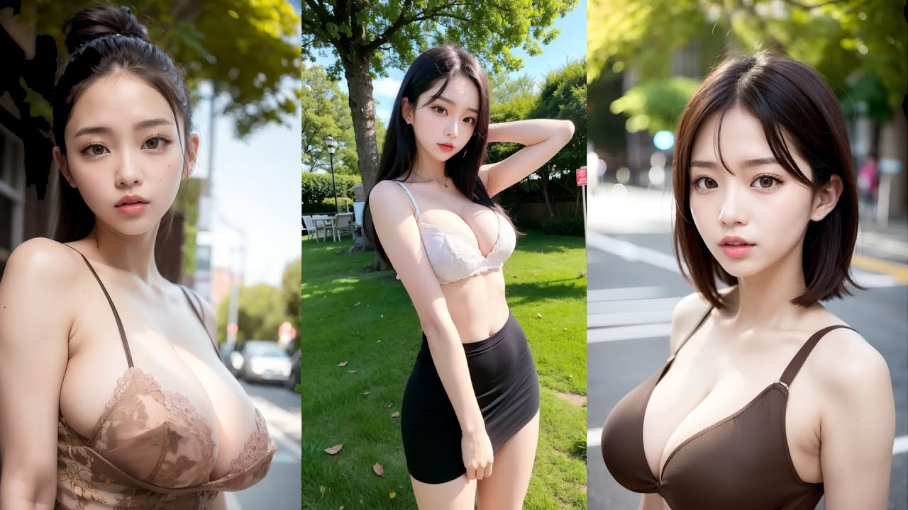 Ai Try On outdoor photography underwear 4K LOOKBOOK - YouTube