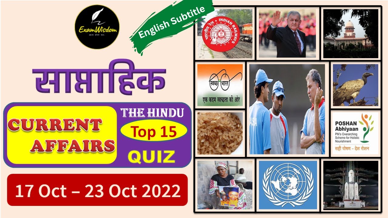 15 Current Affairs That Will Keep You Updated | Current Affairs MCQs ...