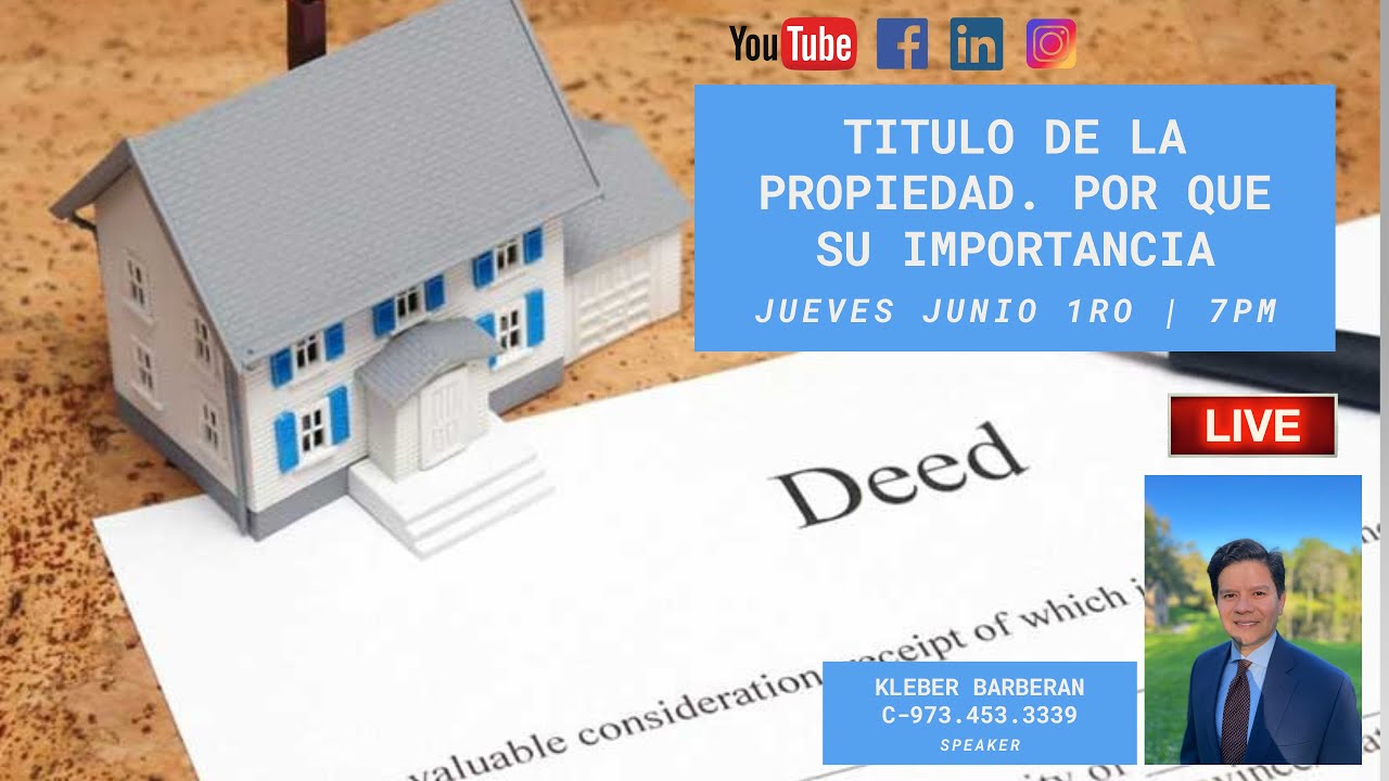 Titulo de la propiedad, por que su importancia - YouTube