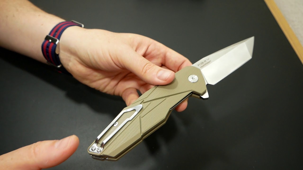 Ruike Tools P138-W Tanto (Fenix) | Sandvik 14C28N / Desert Sand G10 ...