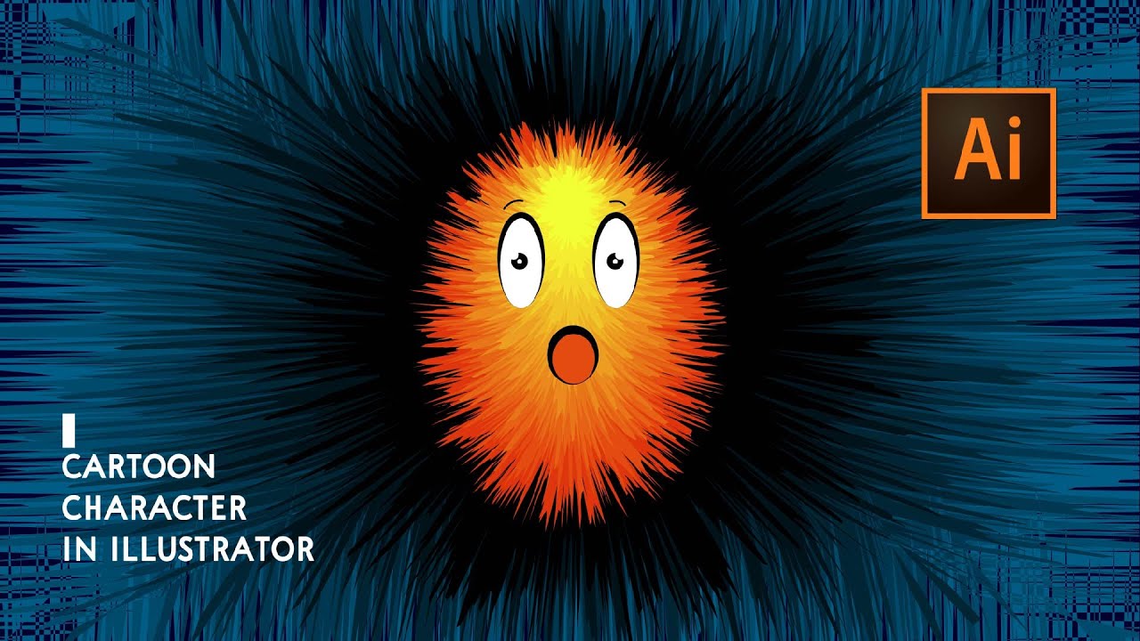 Cartoon Character in Adobe illustrator | Easy illustrator tutorials ...