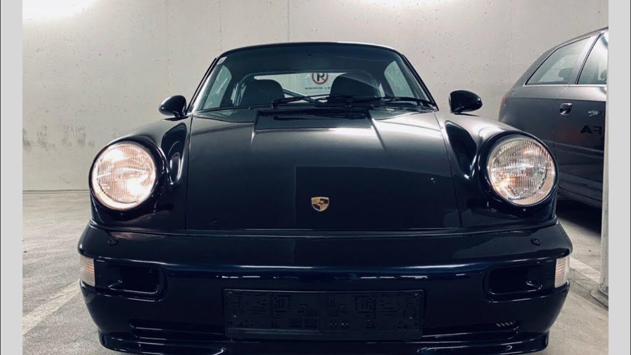 porsche carrera 911 (964) RS drift on snow - YouTube