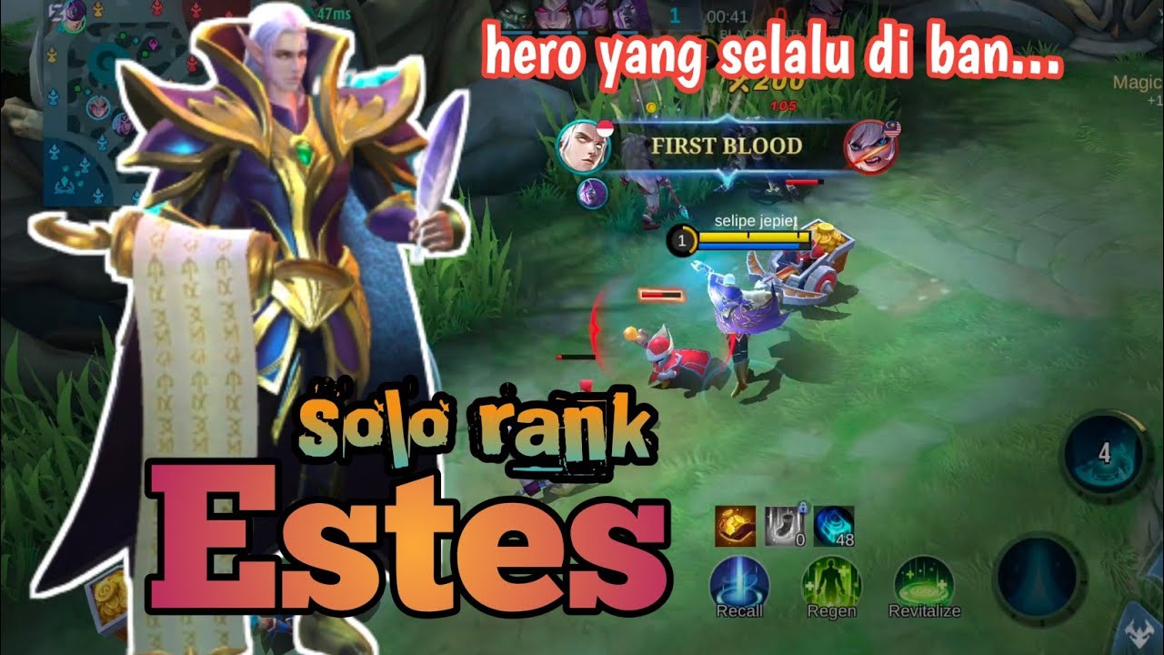 ESTES GAMEPLAY 2023 solo rank| MLBB - YouTube