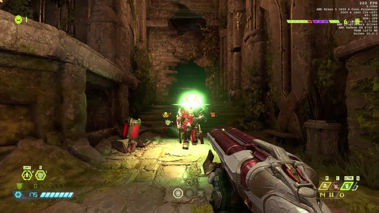 Doom Eternal - Mars Core Slayer Gate/ Nightmare Difficulty [AMD RX 6750 ...