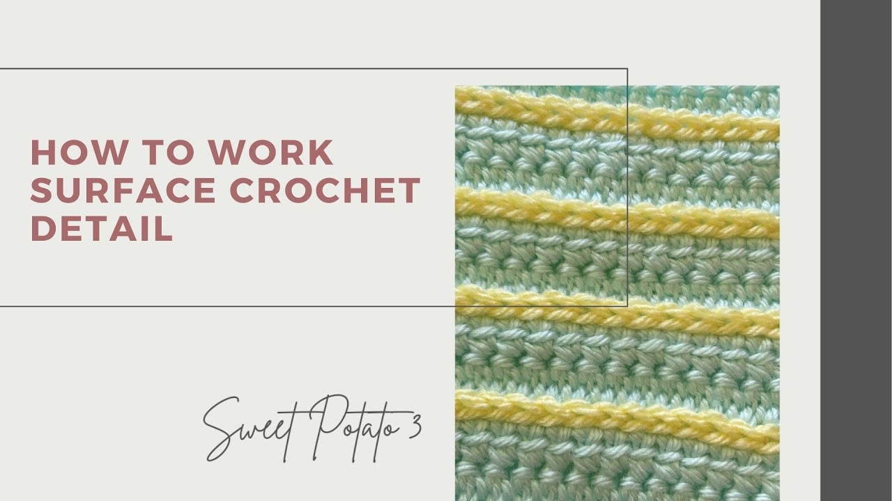 How to add surface crochet to your project - YouTube