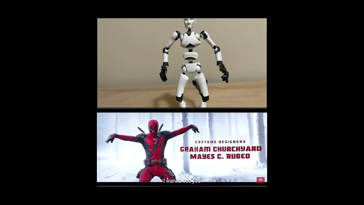 Deadpool bye-bye, bye-bye comparison to Stop Motion - YouTube