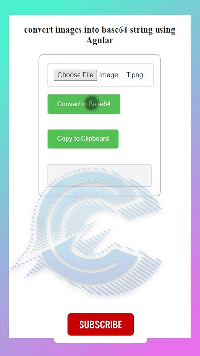 Creating an Image to Base64 Converter App using #Angular with #ChatGPT #OpenAI #LanguageModel ...