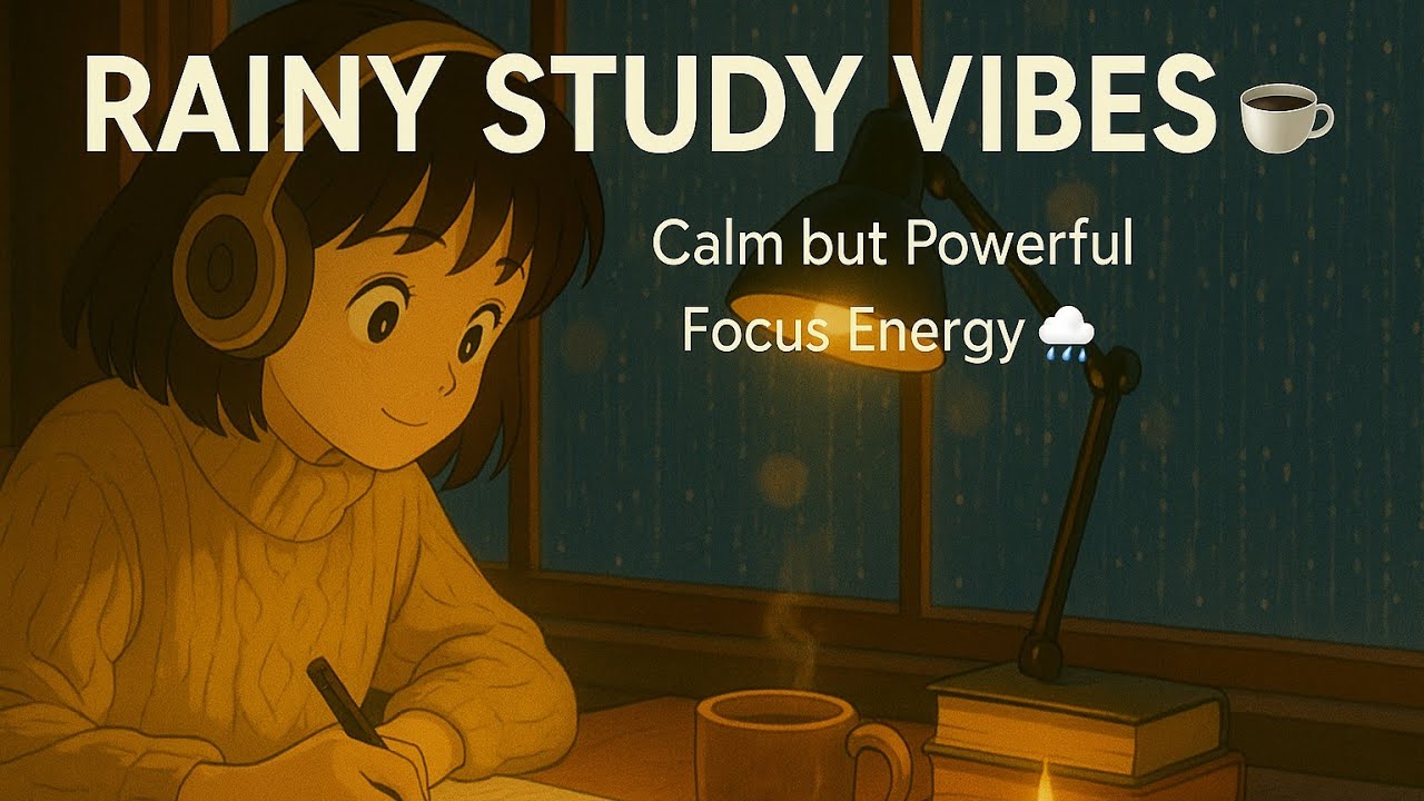 Cozy Rainy Day Study Ambience 🌧️ | Relaxing ASMR Sounds for Focus ...