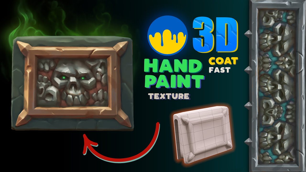 HAND PAINT texturing. Текстурирование в 3d coat - YouTube
