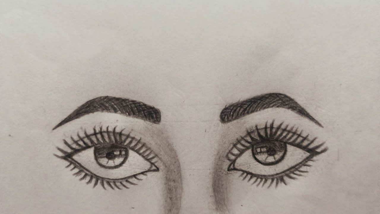 How To Draw both eyes for beginners ...Step By Step (very easy) - YouTube