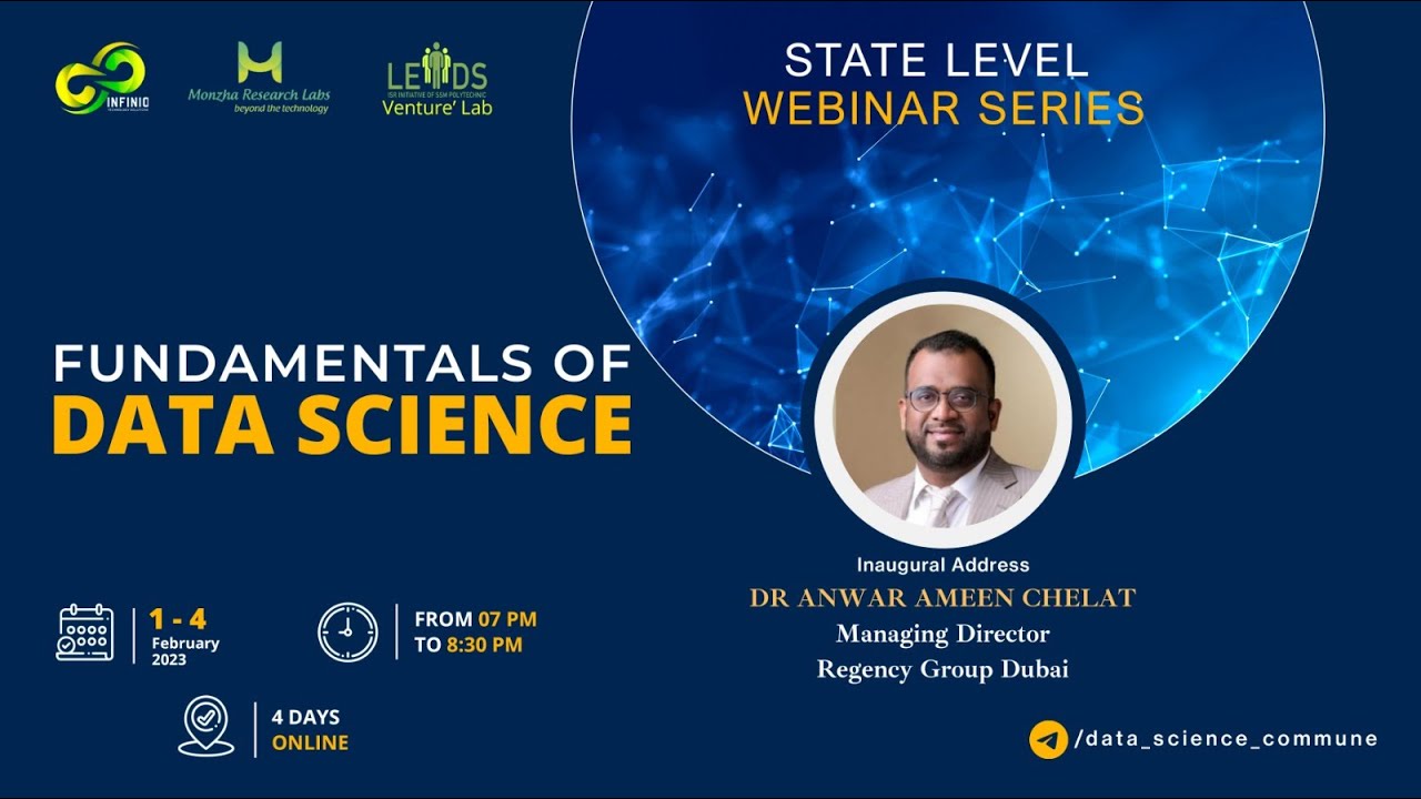 STATE LEVEL WEBINAR SERIES | DAY 4- Fundamentals of DATA SCIENCE | 4 ...