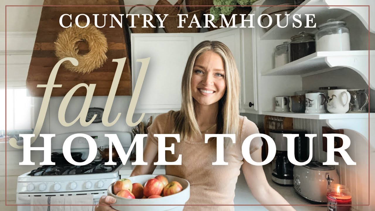 Country Farmhouse FALL HOME TOUR - YouTube