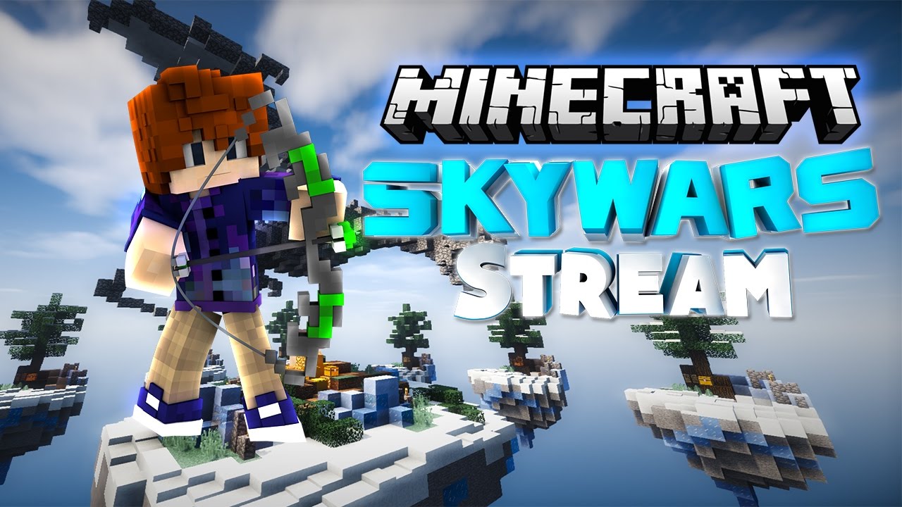 Minecraft Hypixel Solo Skywars/Mega Skywars Stream w/Viewers! - YouTube