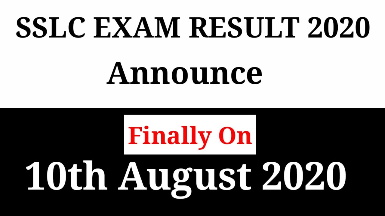 SSLC Exam 2020 Result॥when SSLC results will announce॥SSLC Result Date ...