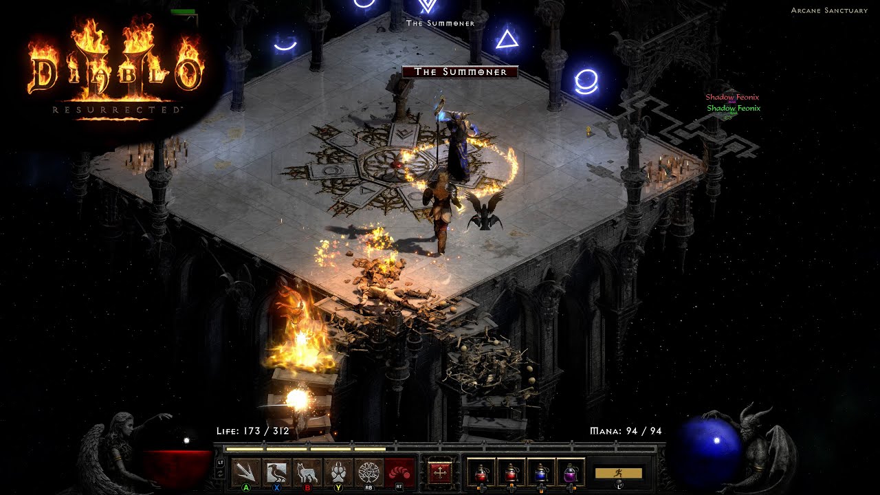 Diablo 2 Resurrected Gameplay | Arcane Sanctuary | The Summoner | Druid ...