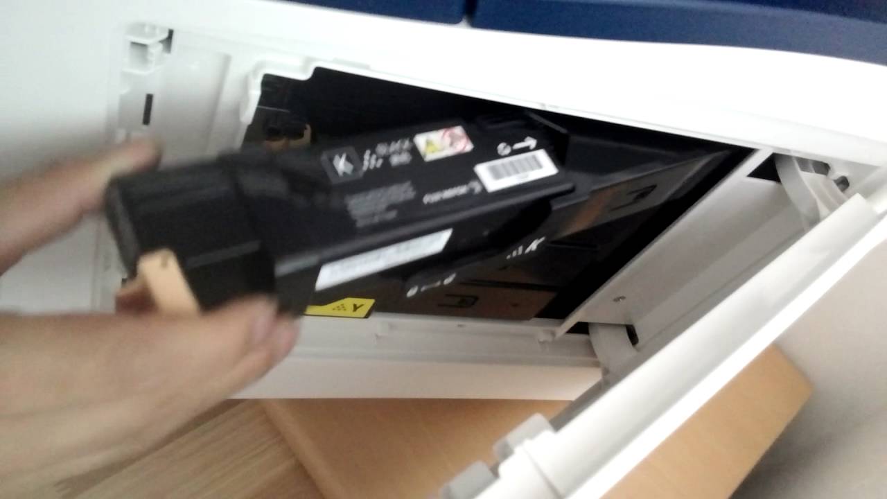 후지 제록스 CM305DF 토너 교체 동영상 - YouTube