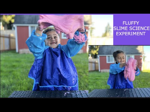 Maya makes Giant Fluffy Slime ll Science experiment - YouTube