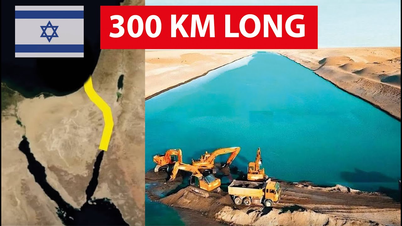 Israel Is Building A $55 BILLION Canal Through Gaza! - YouTube