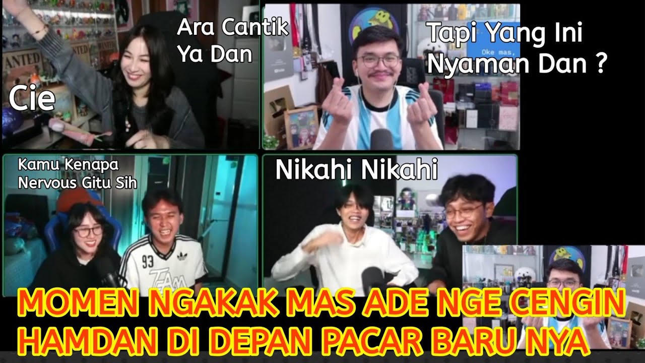 NGAKAK BANGET MAS ADE CENGIN HAMDAN DI DEPAN PACAR BARU NYA WKWK - YouTube