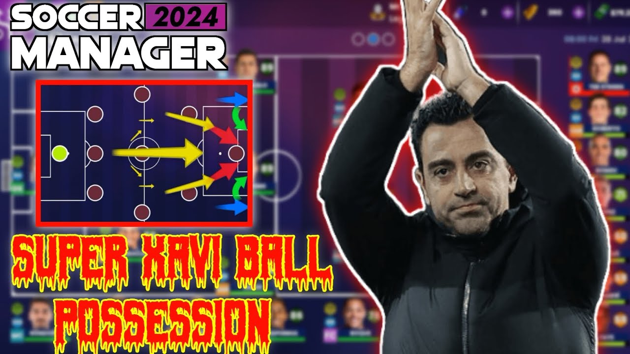 NEW!!! SUPER XAVI BALL POSSESSION TACTICS SM24 BARCELONA. COOKING BIG ...