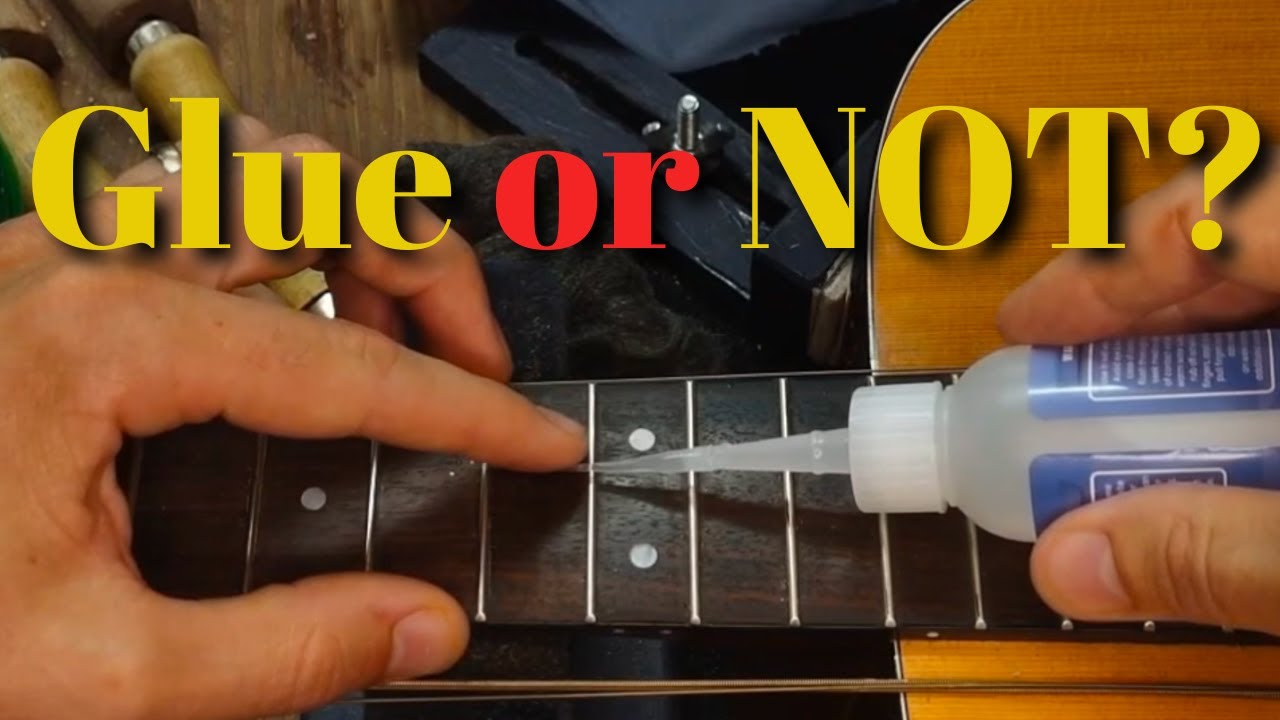 When and how to glue your guitar frets. - YouTube