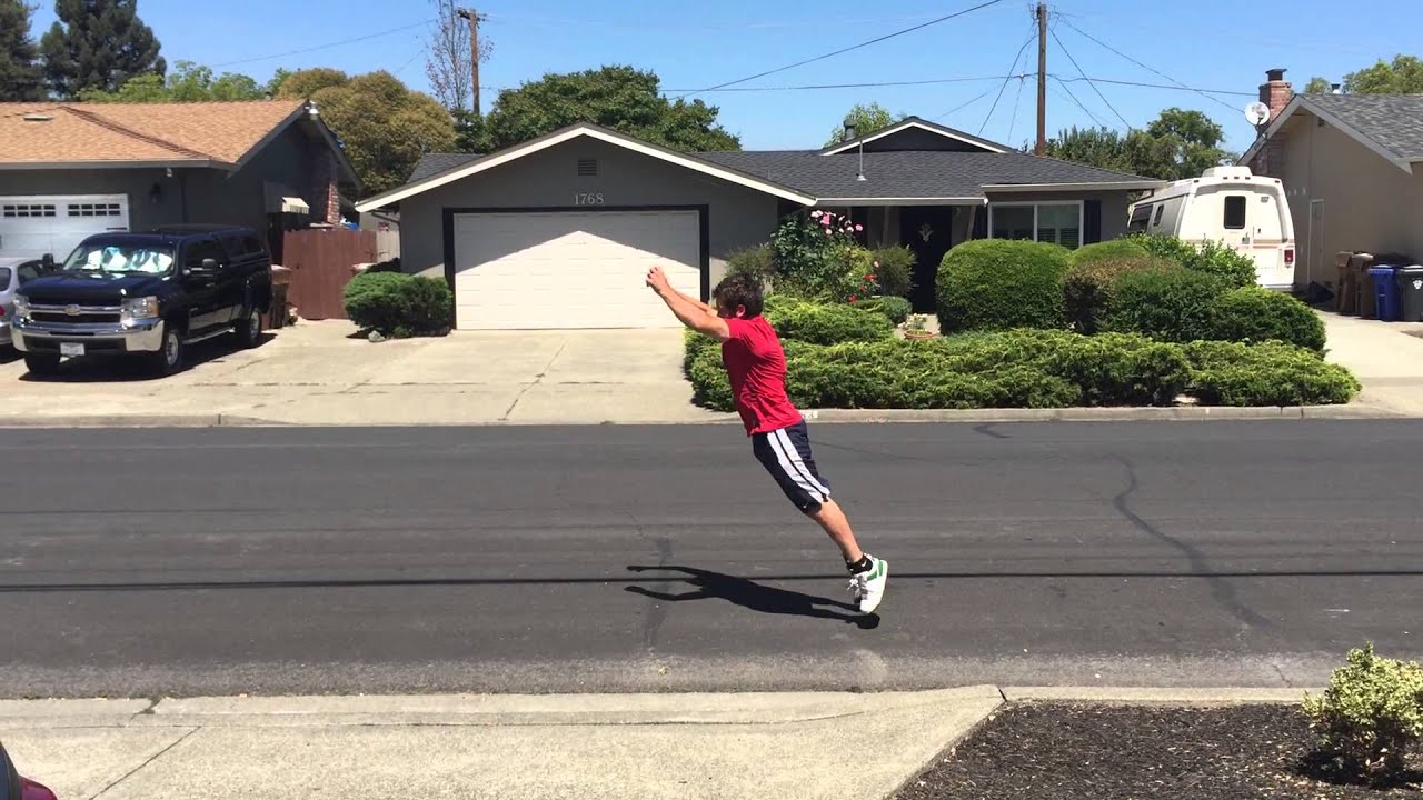 Broad jump plyometric - YouTube